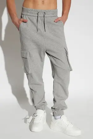 Balmain Drawstring Cargo Trousers - Gray