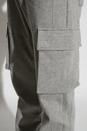 Balmain Drawstring Cargo Trousers - Gray