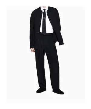 Giorgio Armani Pinstriped Wide-leg Trousers