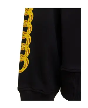 Versace Logo Printed Drawstring Hoodie