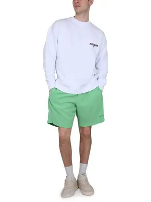 MSGM Printed Crewneck Sweatshirt
