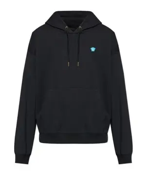 Versace Medusa Patch Drawstring Hoodie