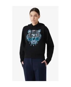 Kenzo Tiger Logo Embroidered Hoodie