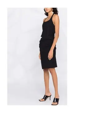 Jacquemus Asymmetric Halterneck Dress With Cut-out Detail