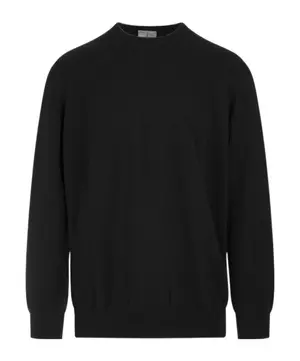 Fedeli Long-sleeved Sweater - Black