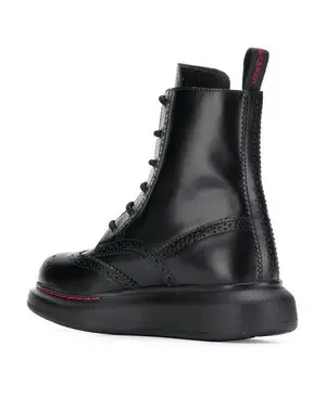 Alexander McQueen Hybrid Lace-up Ankle Boots