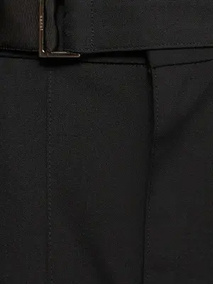 Sacai Pleated Skirt With Slit