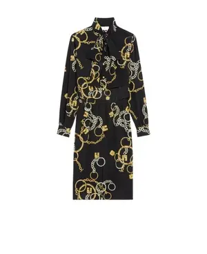 Celine Crepe De Chine Lavallière Dress