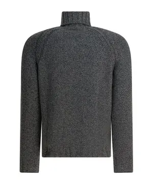 Zegna Knitted Turtleneck Jumper - Grey