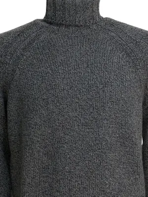 Zegna Knitted Turtleneck Jumper - Grey