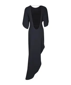 Red Valentino Asymmetrical Fluid Maxi Dress