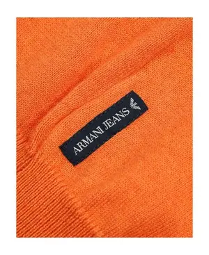 Emporio Armani V-neck Sweater With Ribbed Trim