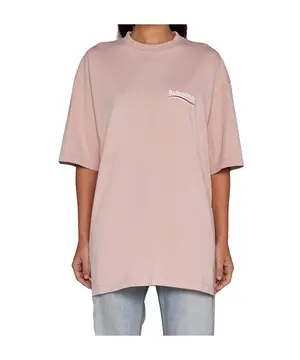 Balenciaga Logo Embroidered Crewneck T-shirt