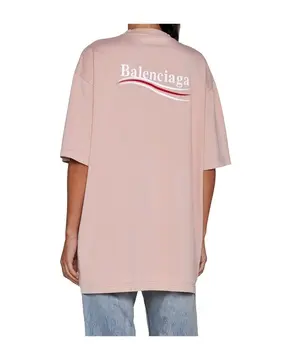 Balenciaga Logo Embroidered Crewneck T-shirt