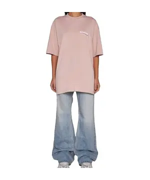 Balenciaga Logo Embroidered Crewneck T-shirt