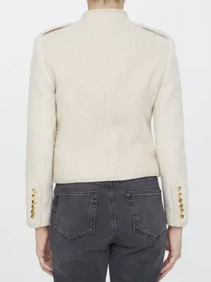 Celine Alluré Jacket In Bouclé Tweed