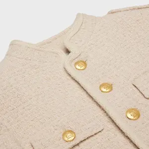 Celine Alluré Jacket In Bouclé Tweed