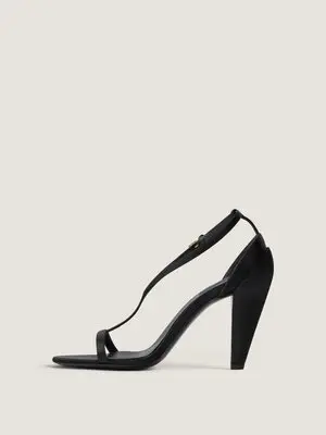 Givenchy Naked Heeled Sandals In Satin