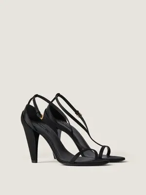 Givenchy Naked Heeled Sandals In Satin