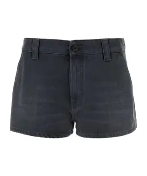 Miu Miu Logo Detailed Shorts