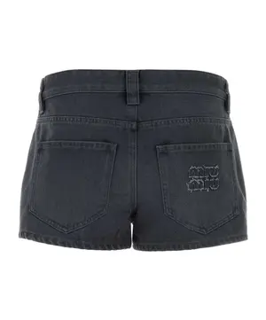 Miu Miu Logo Detailed Shorts