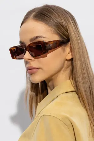 Alaïa Rectangle Frame Sunglasses - Multicolor