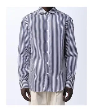 Brunello Cucinelli Candy-stripe Long-sleeve Shirt