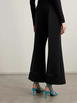 Khaite Wallace Wide-leg Cropped Trousers