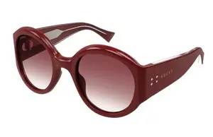 Gucci Round Frame Sunglasses - Red
