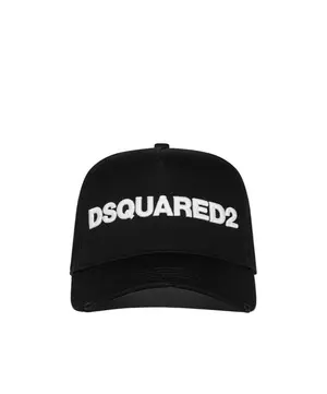 Dsquared2 Logo Embroidered Baseball Cap - Black