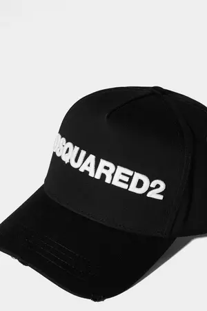 Dsquared2 Logo Embroidered Baseball Cap - Black