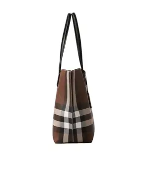 Burberry Check Printed Tote Bag