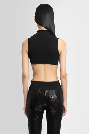 We11Done Ribbed-knit Cut-out Top