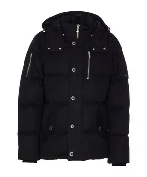Moose Knuckles Zip Detailed Hooded Down Coat