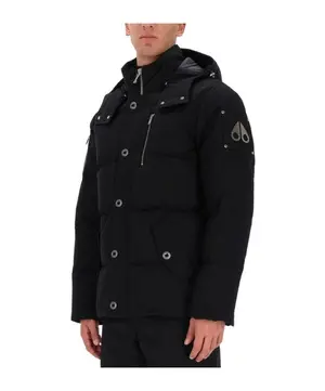 Moose Knuckles Zip Detailed Hooded Down Coat