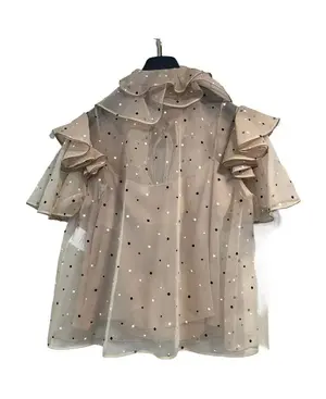 Dior Ruffled Polka Dot Blouse