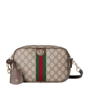 Gucci Ophidia Small Camera Bag - Beige/dark Brown