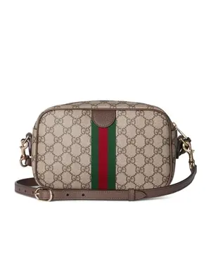 Gucci Ophidia Small Camera Bag - Beige/dark Brown