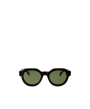 RETROSUPERFUTURE Vostro Round Frame Sunglasses - Green