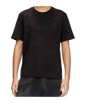 DIESEL® T-adjust-bigoval Embossed Oval D T-shirt