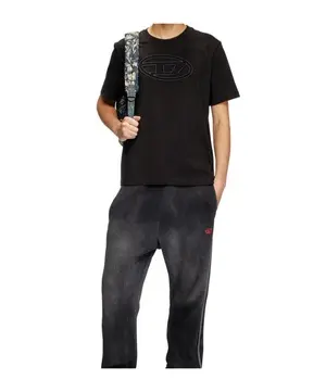 DIESEL® T-adjust-bigoval Embossed Oval D T-shirt