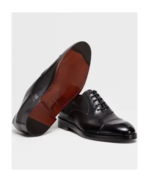 Zegna Torino Oxford Cap Toe Lace-up Shoes