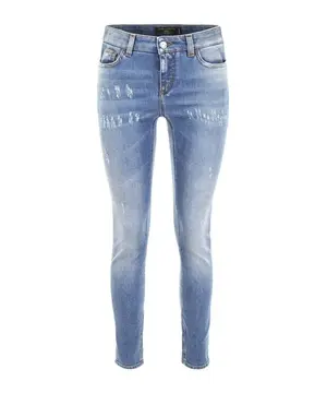 Dolce & Gabbana Faded Skinny Jeans - Blue