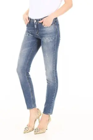 Dolce & Gabbana Faded Skinny Jeans - Blue
