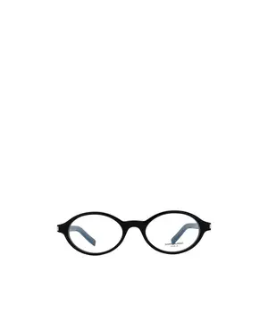 Saint Laurent Jeanne Oval Frame Eyeglasses - Black
