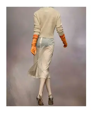 MAISON MARGIELA V-neck Knitted Jumper - Light Brown