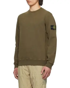 Stone Island Compass Badge Crewneck Sweatshirt
