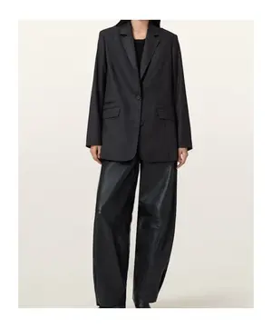 ALLSAINTS Essie Single-button Blazer With Hot-fix Embellishments
