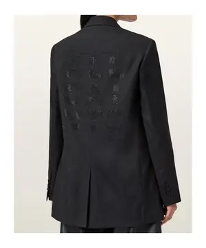 ALLSAINTS Essie Single-button Blazer With Hot-fix Embellishments