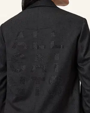 ALLSAINTS Essie Single-button Blazer With Hot-fix Embellishments